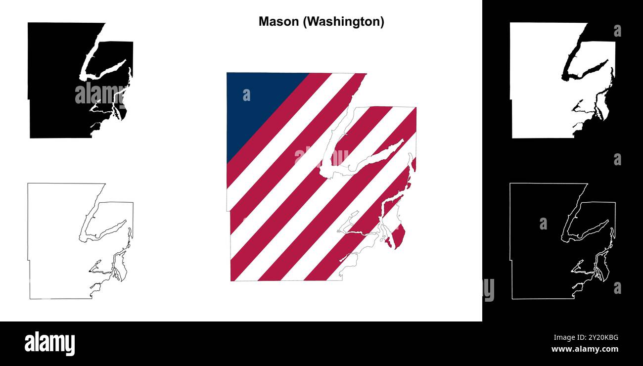 Mason vector map vector vectors hi-res stock photography and images - Alamy