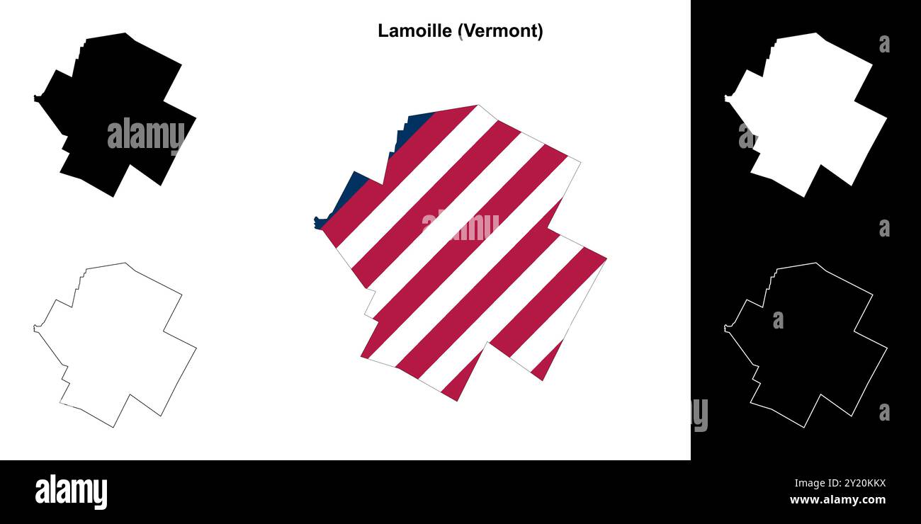 Blank lamoille map hi-res stock photography and images - Alamy