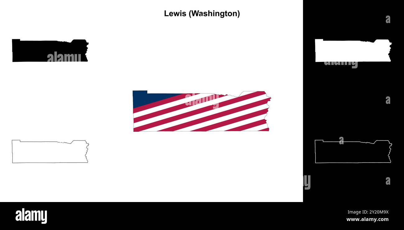 Lewis County (Washington) outline map set Stock Vector Image & Art - Alamy Lewis County (Washington) outline map set Stock Vector Image & Art - Alamy