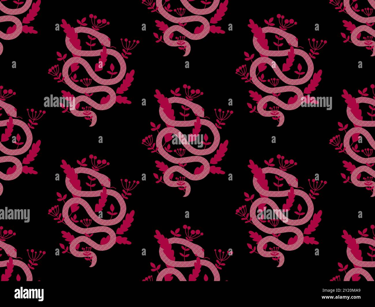 Summer cartoon animals seamless snake pattern for wrapping paper and ...