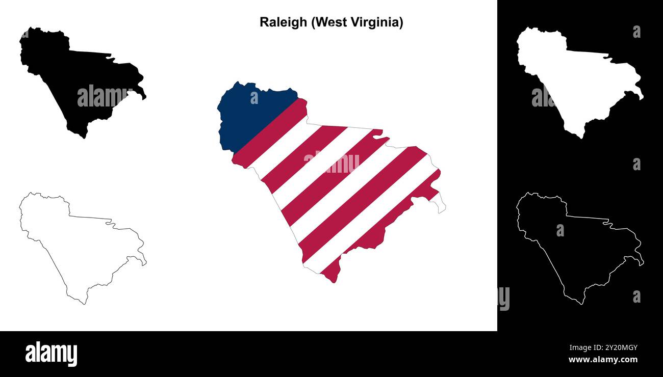 Blank raleigh map hi-res stock photography and images - Alamy