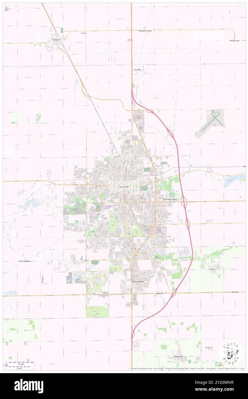 Map of kokomo indiana Cut Out Stock Images & Pictures - Alamy