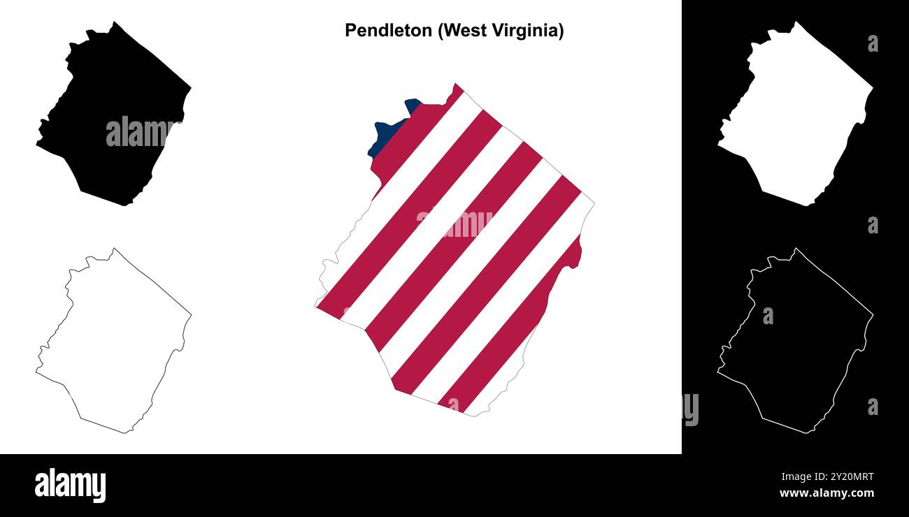 Map of pendleton vector vectors hi-res stock photography and images - Alamy