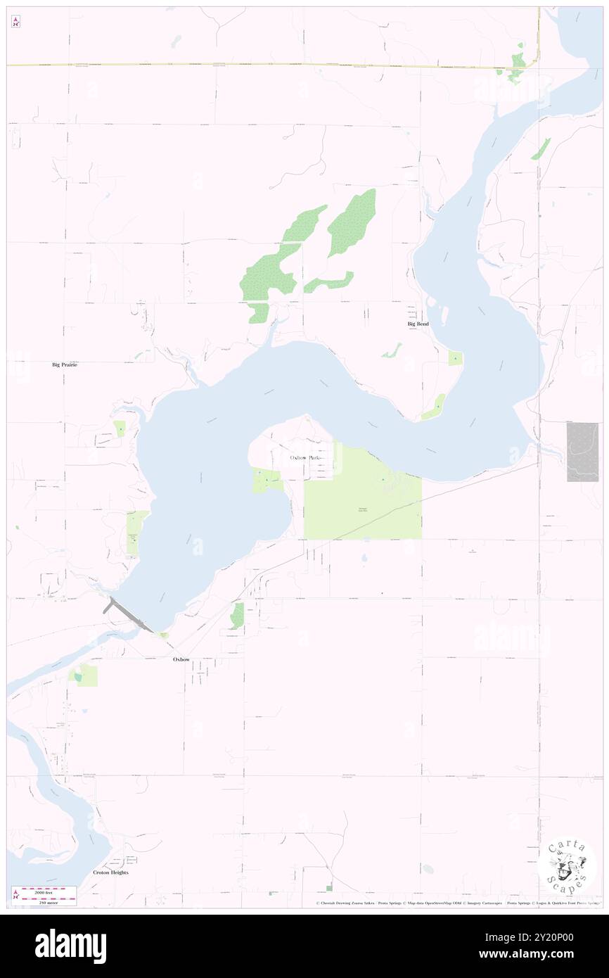 Map of oxbow hi-res stock photography and images - Alamy