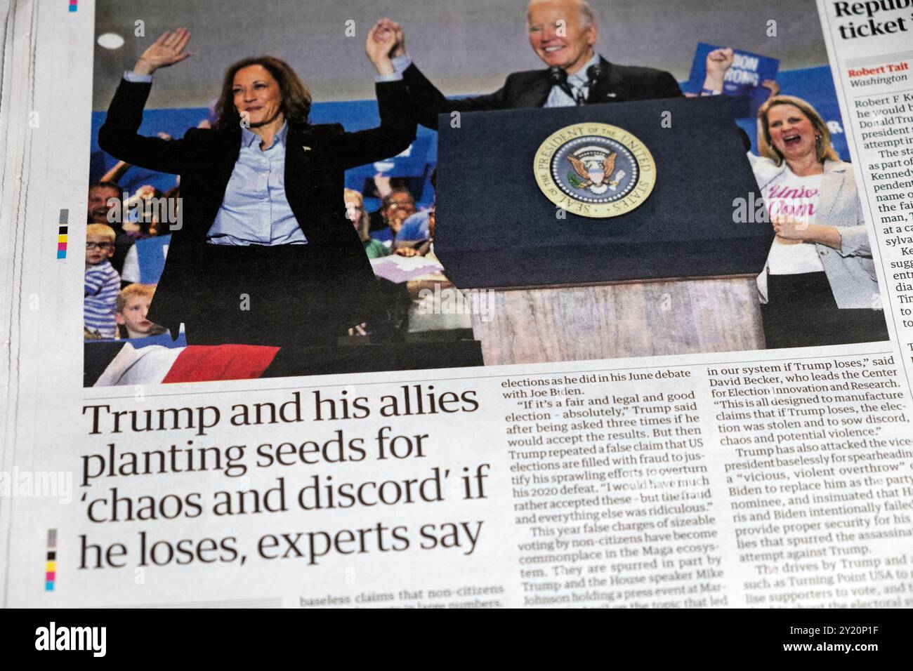 Donald 'Trump and his allies planting seeds for 'chaos and discord' if ...