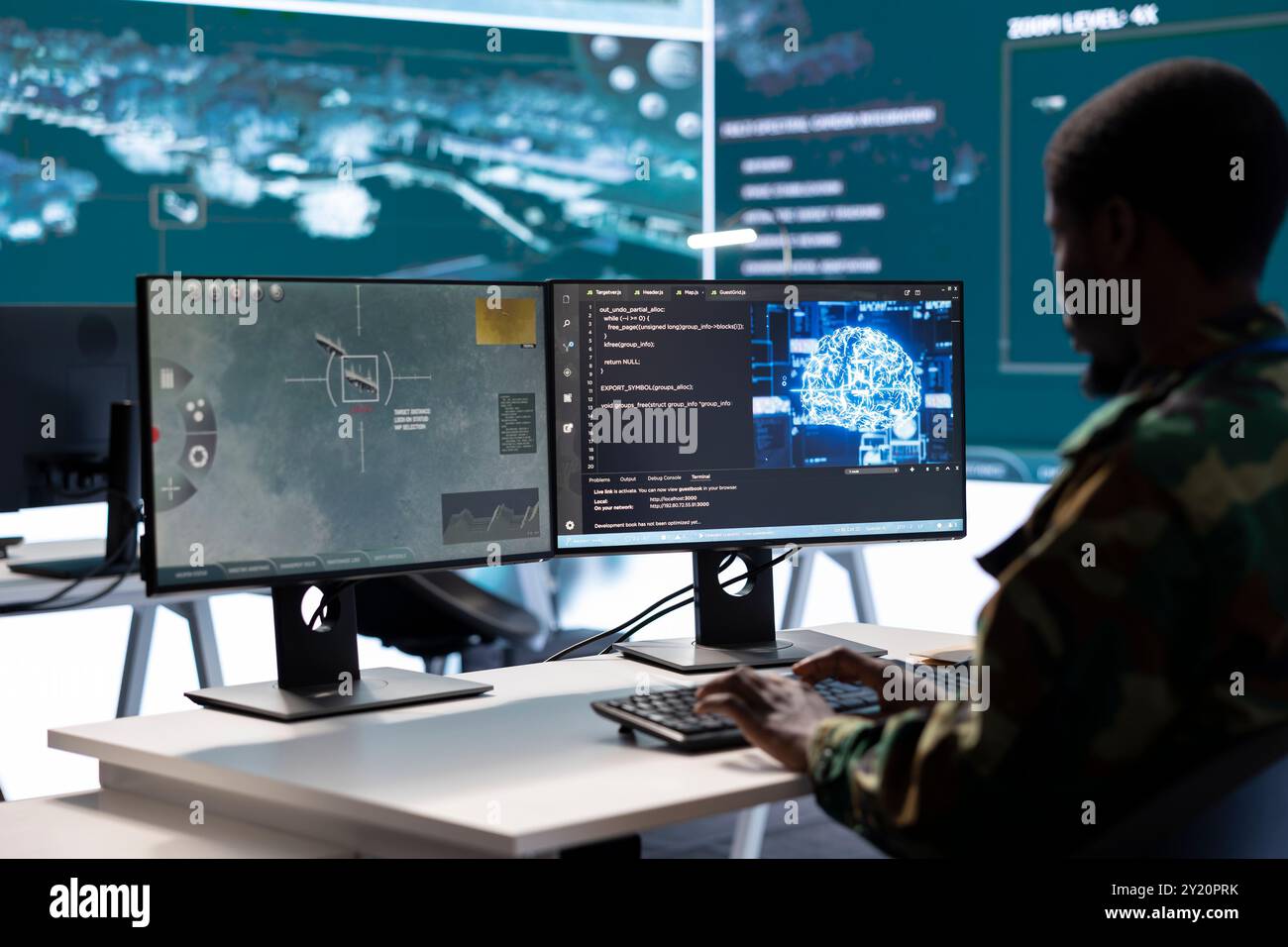 American military information processing hi-res stock photography and ...