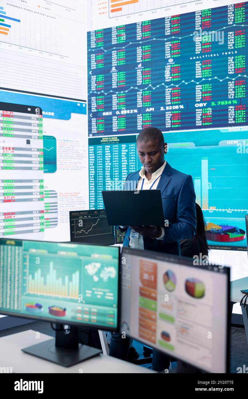 General director CEO sharing insight about a new development strategy ...