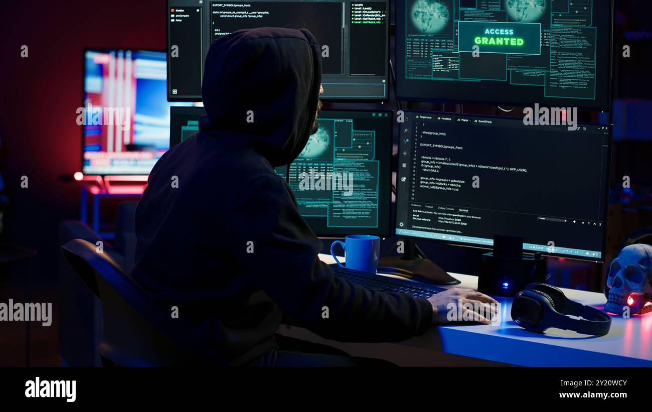 Hacker Happy After Successfully Penetrating Firewalls Using Malware