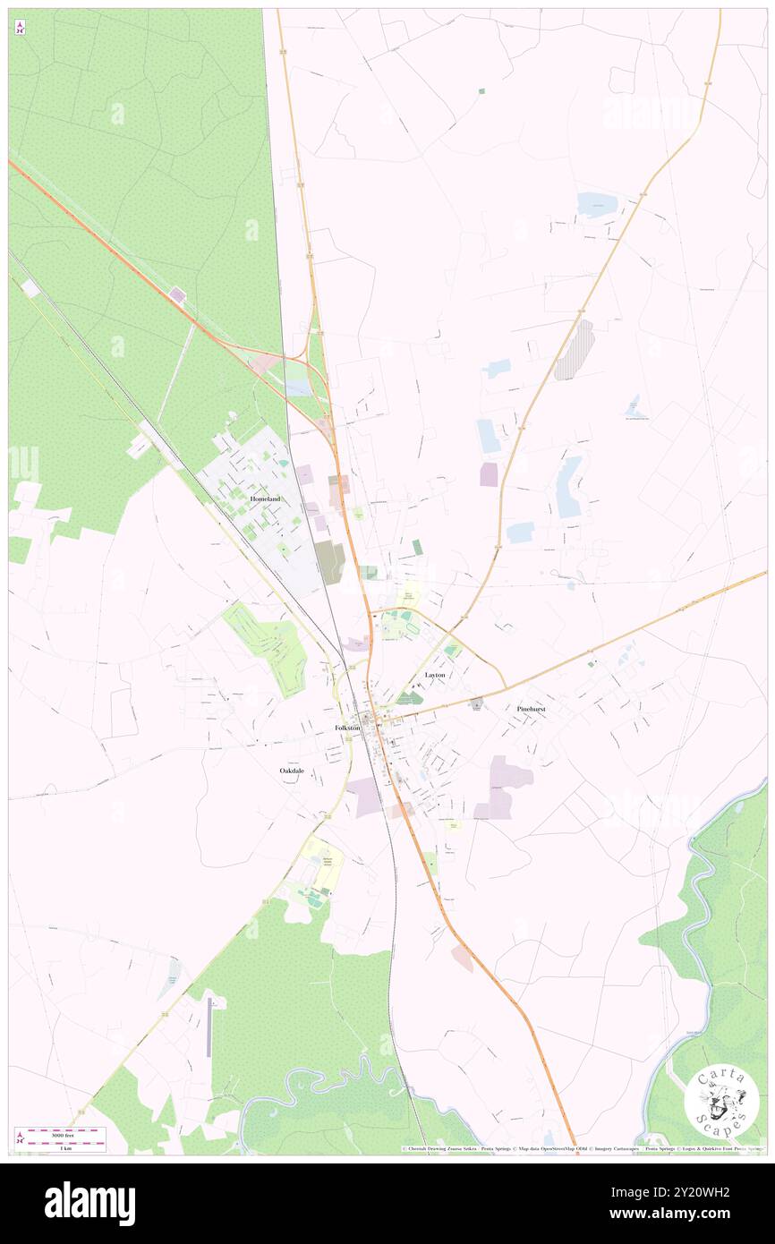 Charlton county map hi-res stock photography and images - Alamy