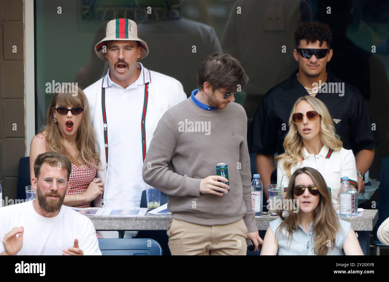 New York, United States. 08th Sep, 2024. Taylor Swift and Travis Kelce ...