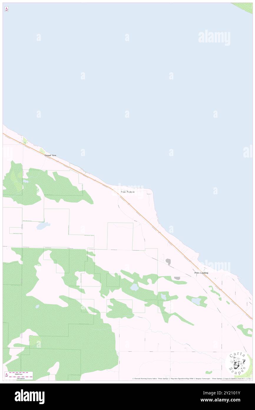 Nipigon map hi-res stock photography and images - Alamy