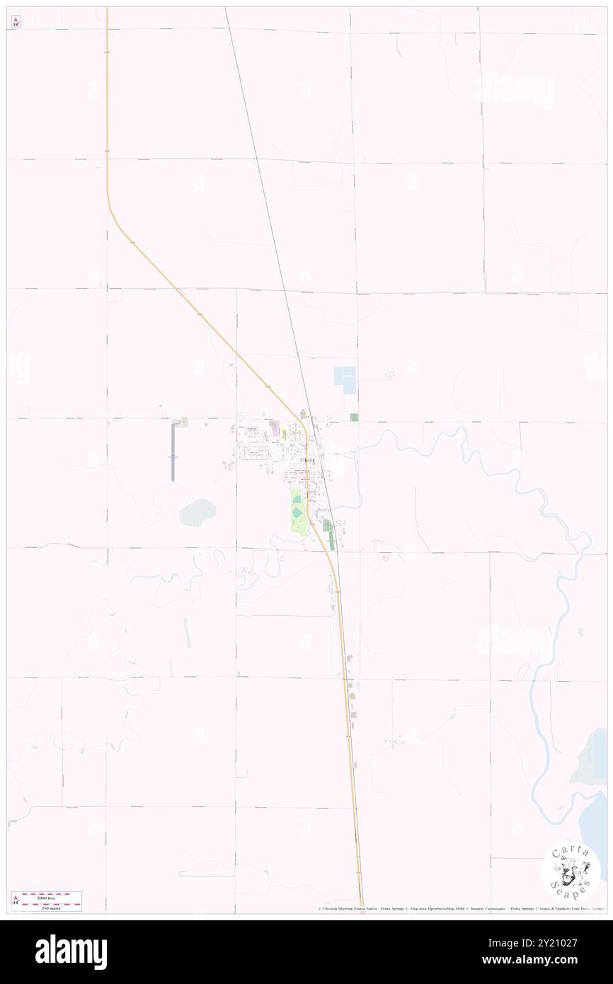 Map of minto north dakota Cut Out Stock Images & Pictures - Alamy