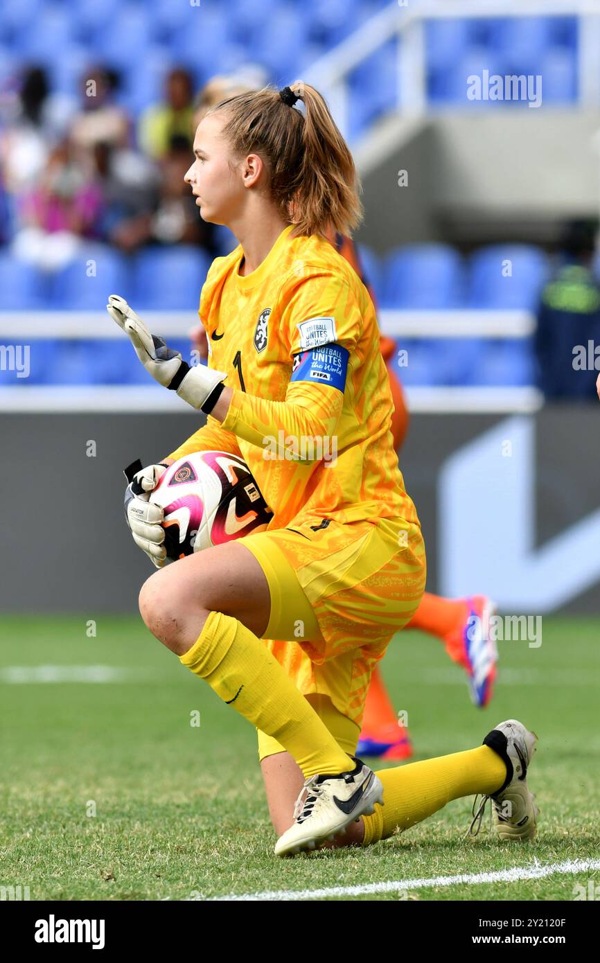 Cali, Colombia. 08th Sep, 2024. Goalkeeper Femke Liefting of ...