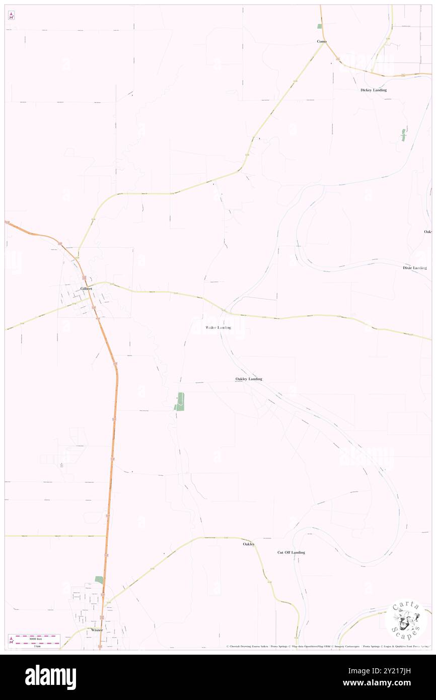 Waller Landing, Franklin Parish, US, United States, Louisiana, N 32 2 ...