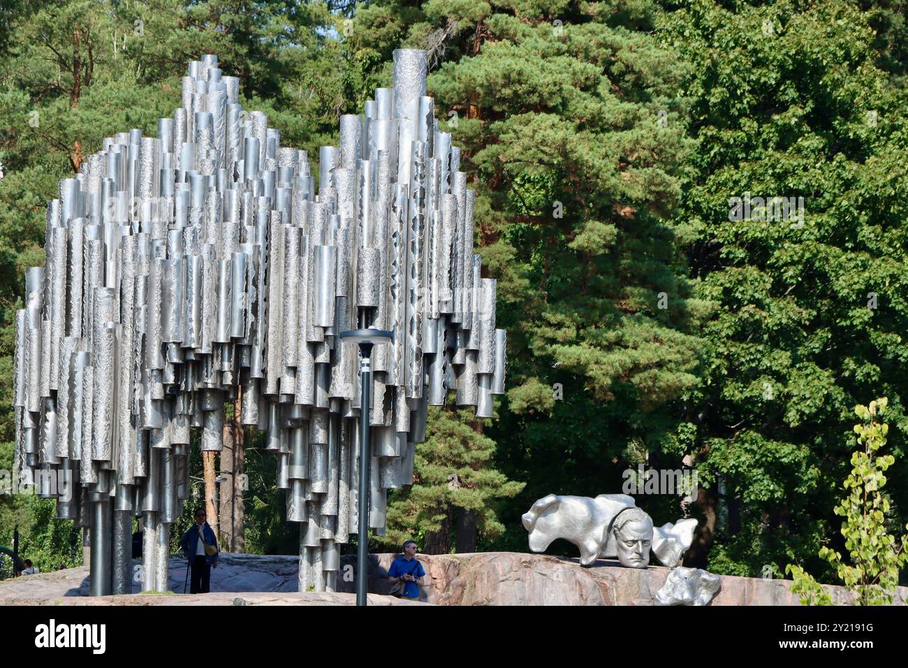 The Sibelius monument by Finnish artist Eila Hiltunen titled Passio ...