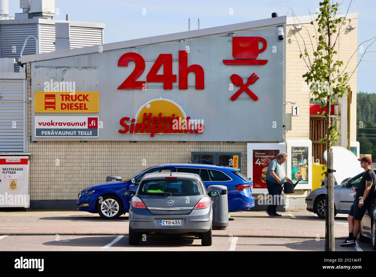 Shell gas station and market in Karjaa, southern Finland, August 2024 ...