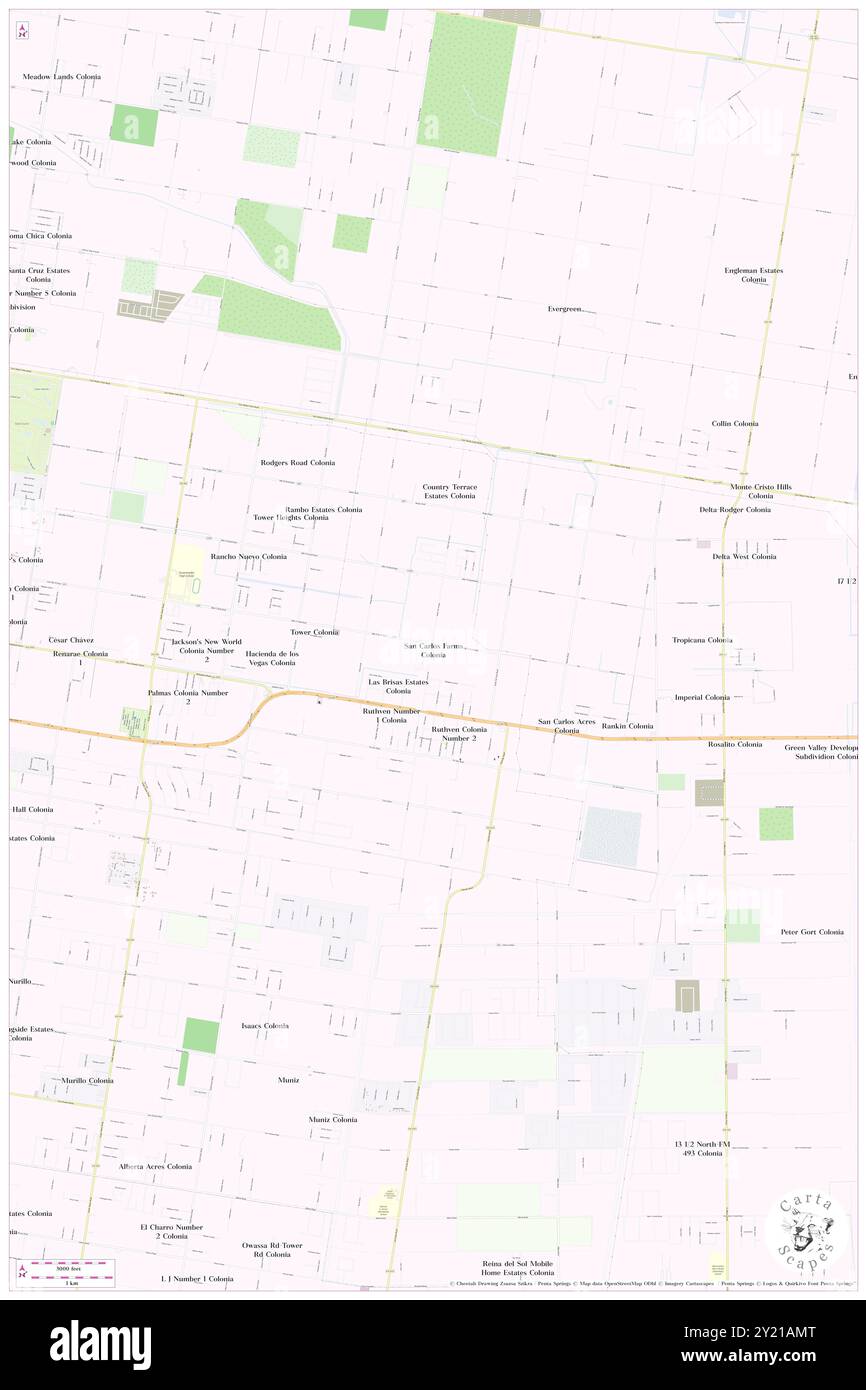 San Carlos Farms Colonia, Hidalgo County, US, United States, Texas, N ...