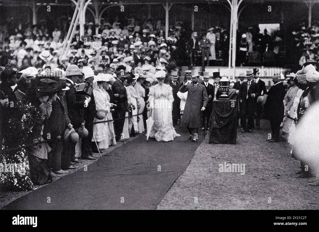In 1906, King George V and Queen Mary attend the Calcutta Races, where ...