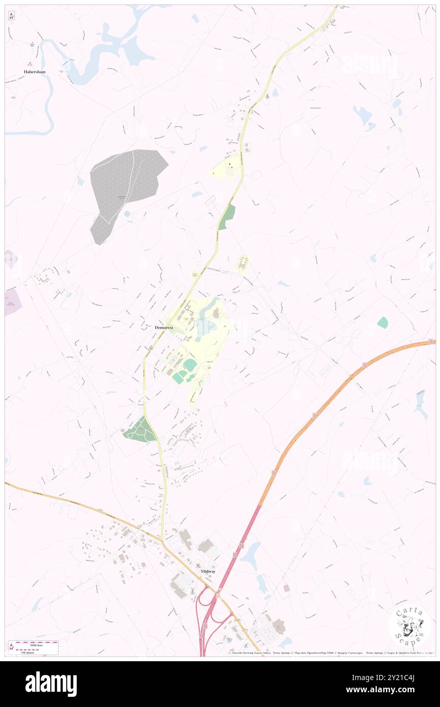 Demorest, Habersham County, US, United States, Georgia, N 34 33' 54 ...