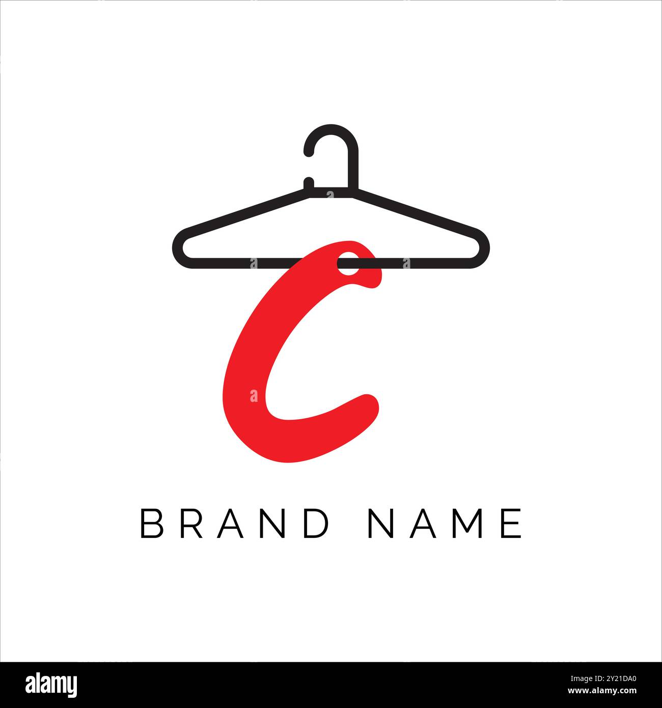 Letter C fashion logo, Hanging letter C vector Icon, boutique logo ...