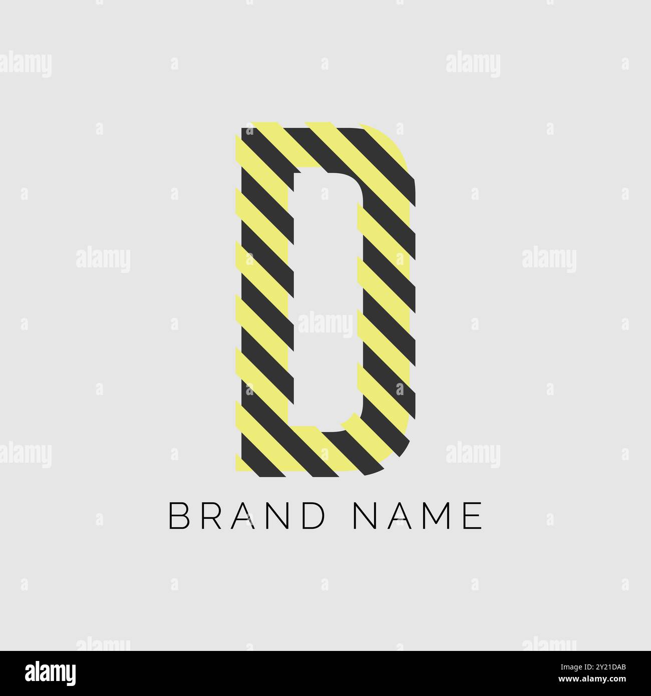 letter D logo, divider color design. Alphabet D for energy labels, rock ...