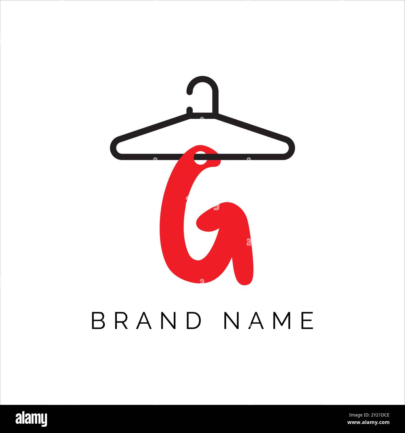Letter G fashion logo, Hanging letter G vector Icon, boutique logo ...