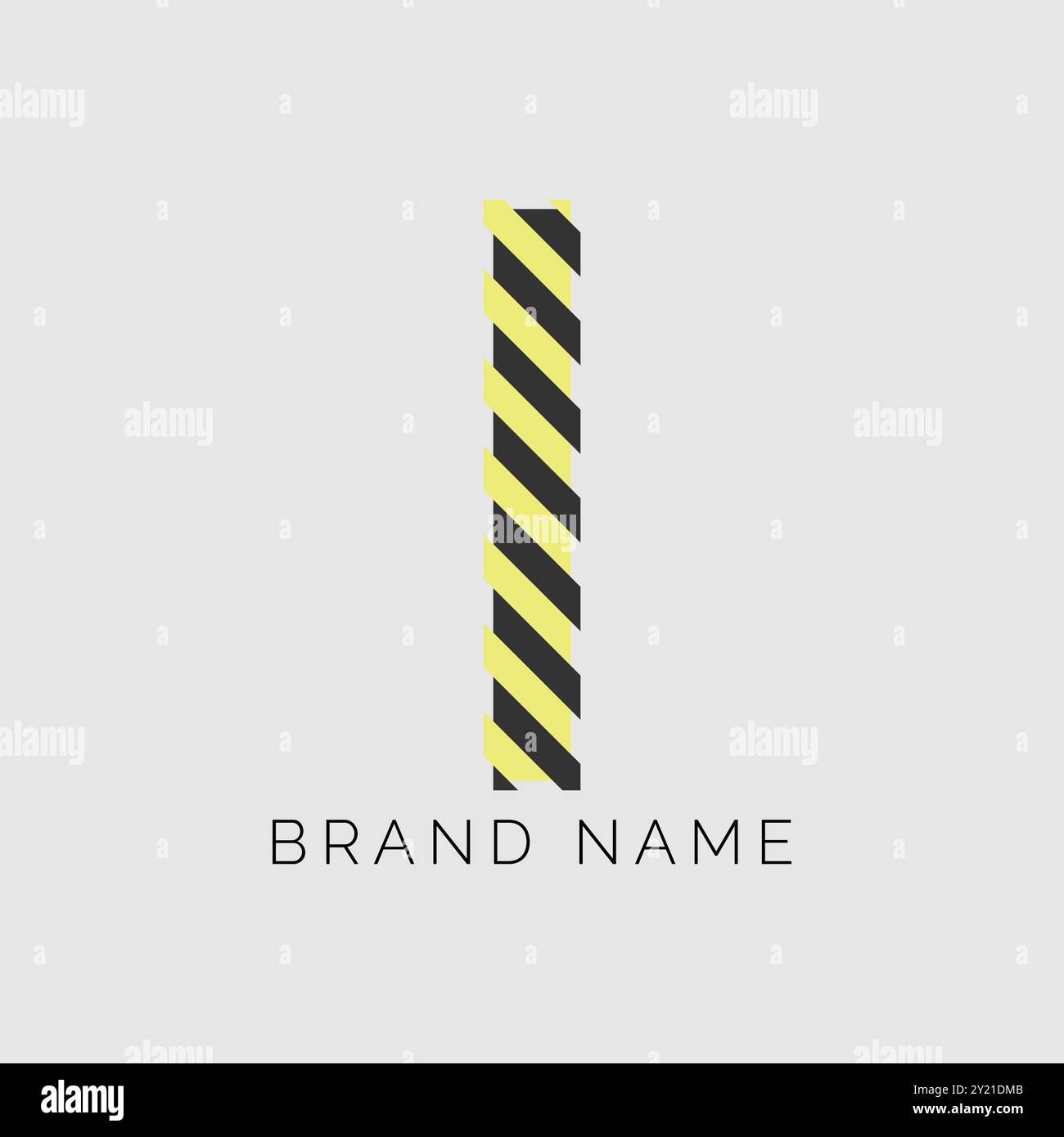 letter I logo, divider color design. Alphabet I for energy labels, rock ...