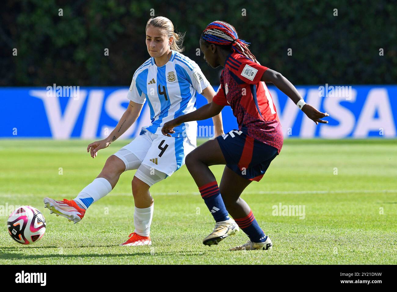 Bogota, Colombia. 08th Sep, 2024. Juana Cangaro of Argentina disputes ...