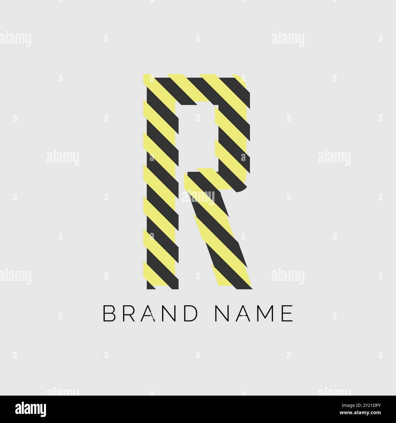 letter R logo, divider color design. Alphabet R for energy labels, rock ...