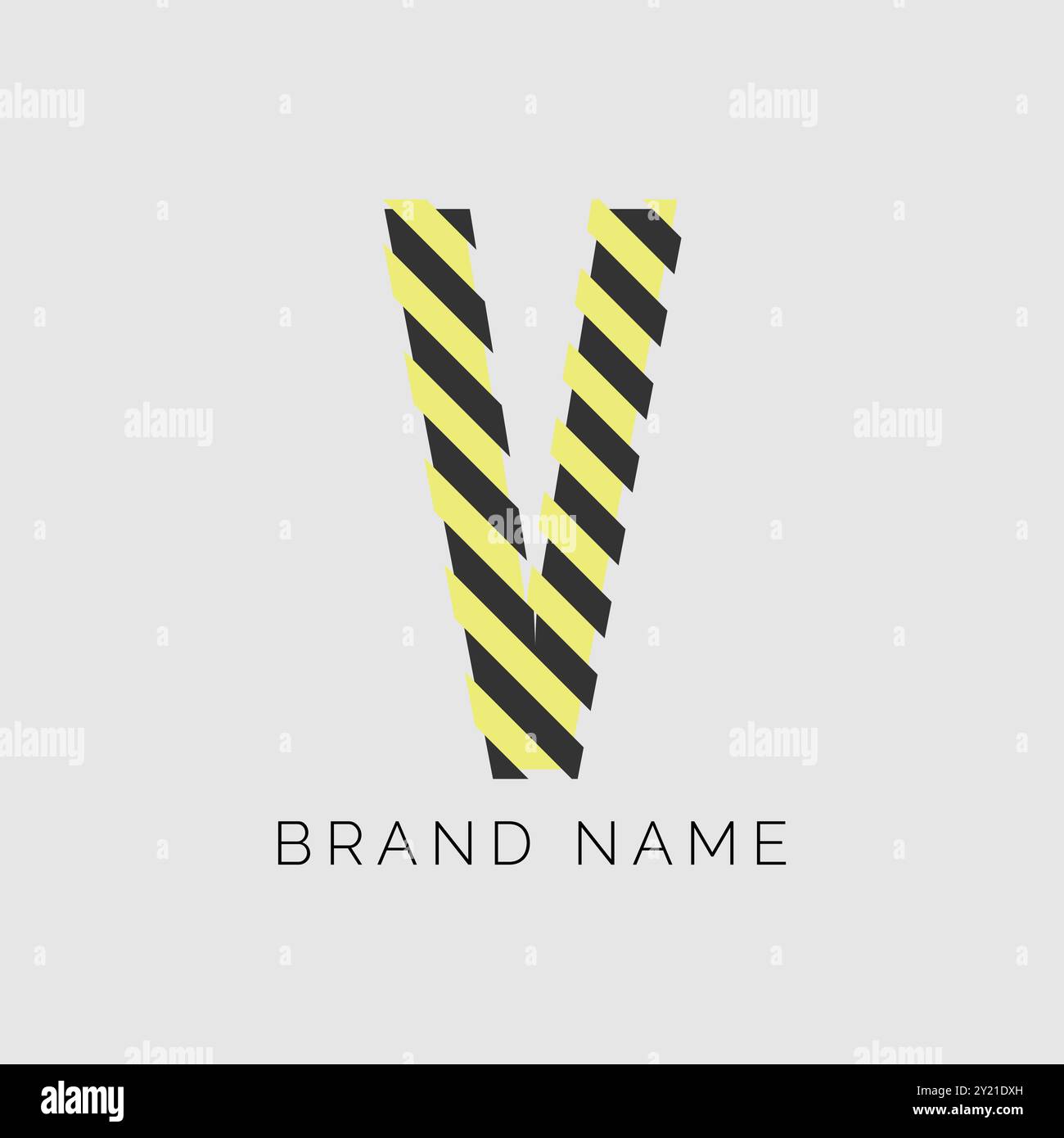 letter V logo, divider color design. Alphabet V for energy labels, rock ...