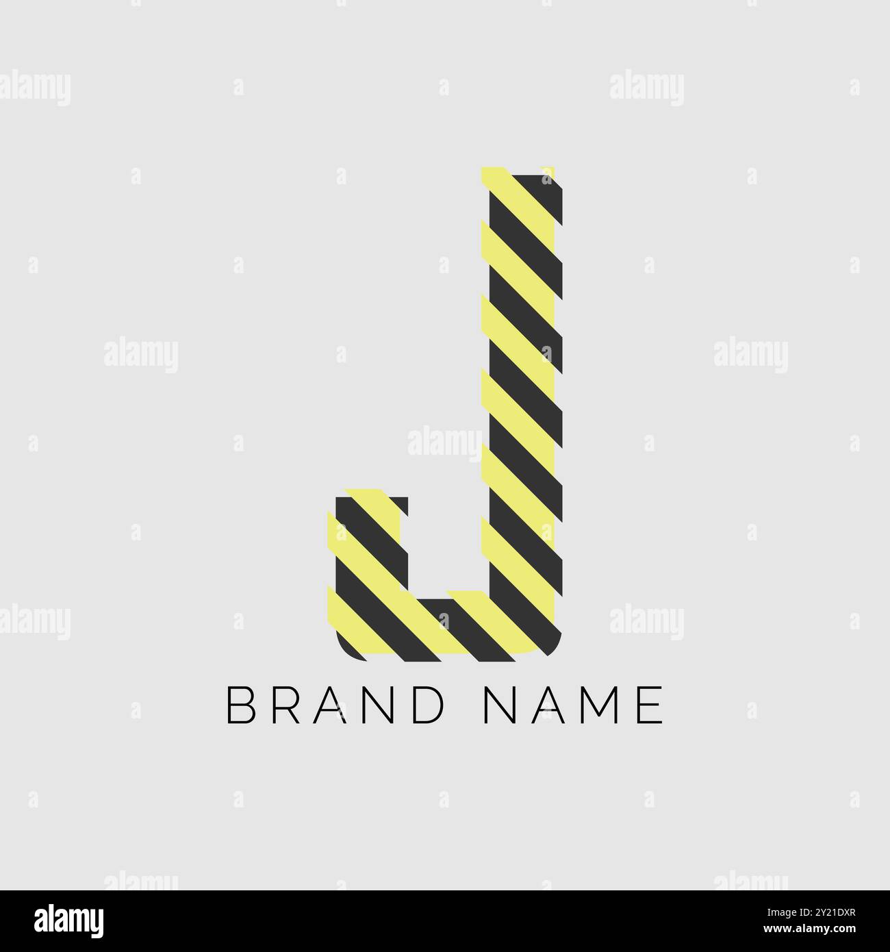 letter J logo, divider color design. Alphabet J for energy labels, rock ...