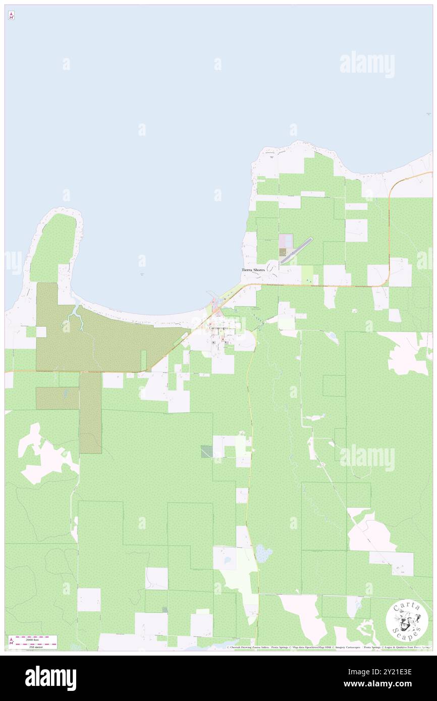 Map of cornucopia wisconsin Cut Out Stock Images & Pictures - Alamy