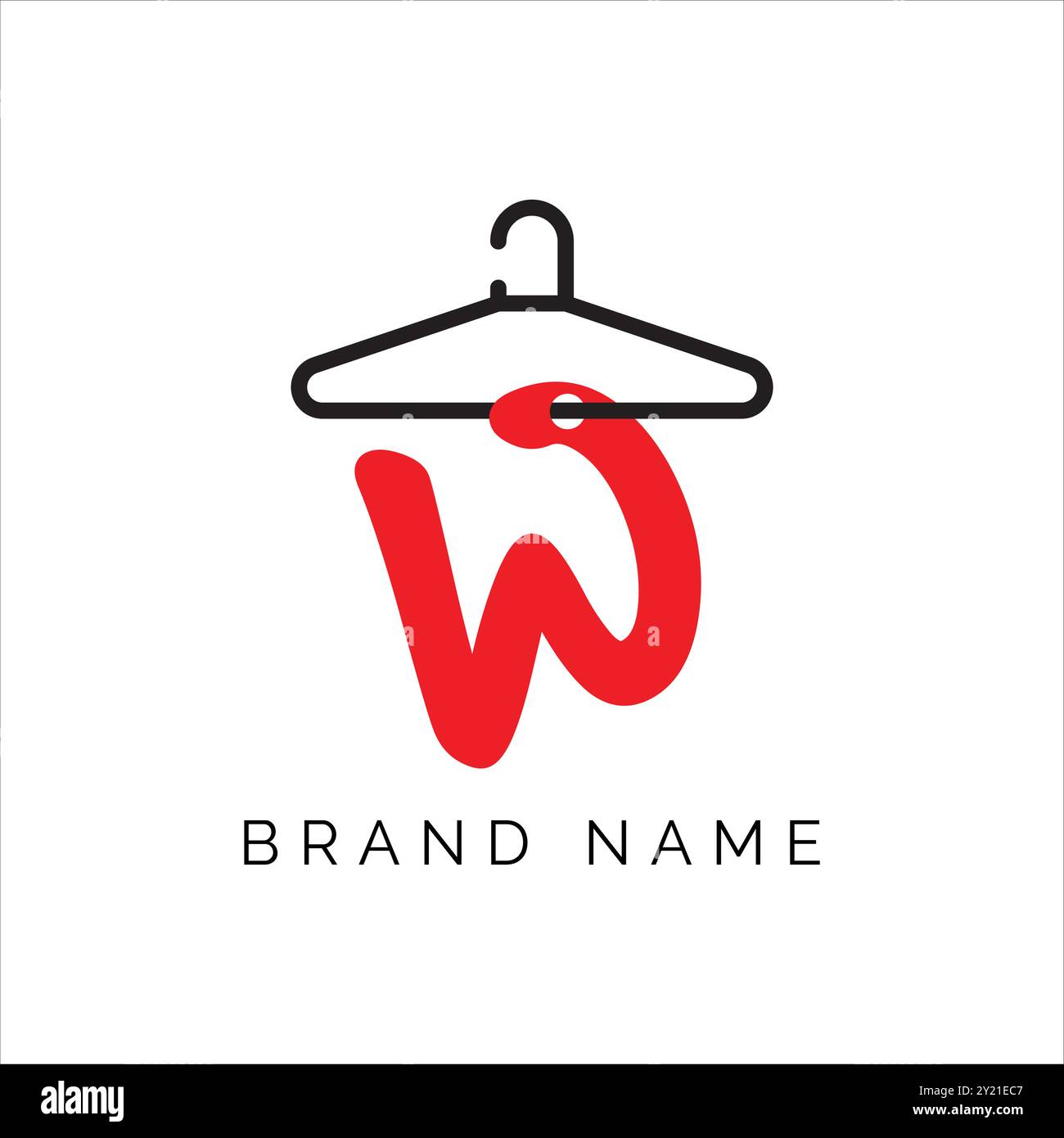 Letter W fashion logo, Hanging letter W vector Icon, boutique logo ...