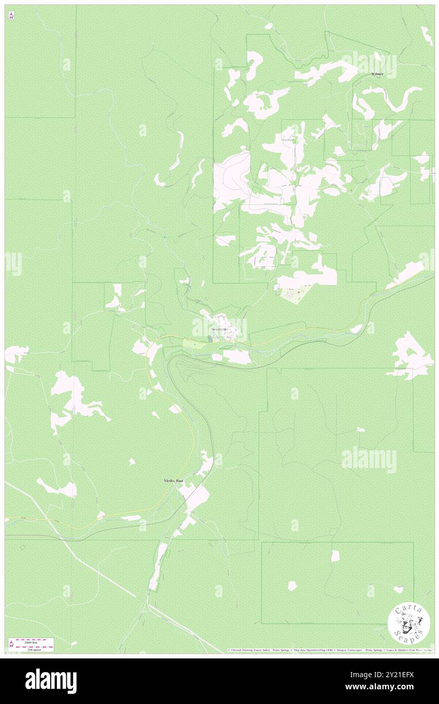 Map of benezette Cut Out Stock Images & Pictures - Alamy