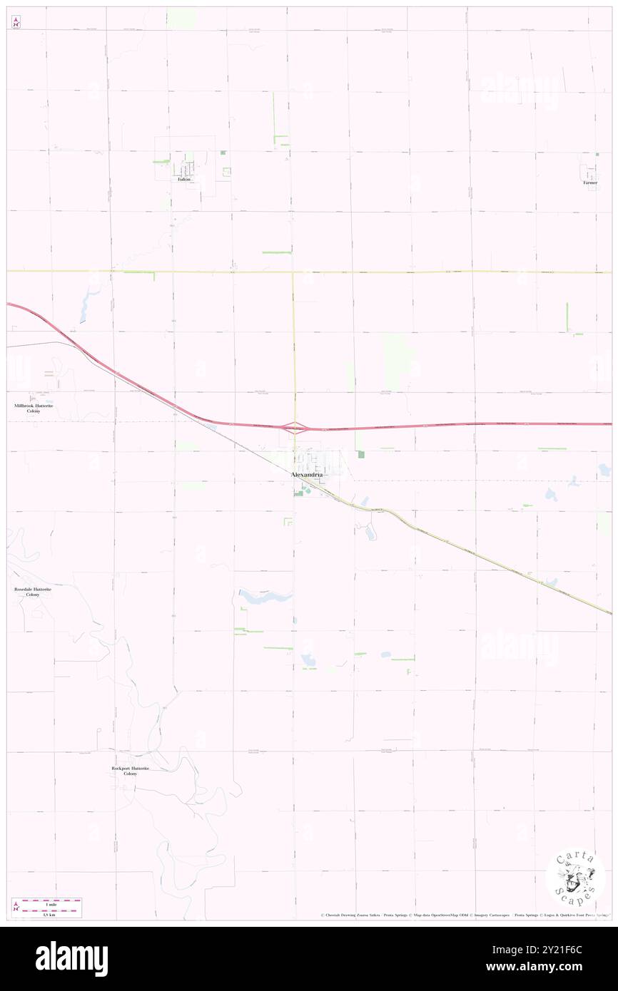 Alexandria, Hanson County, US, United States, South Dakota, N 43 39' 12 ...