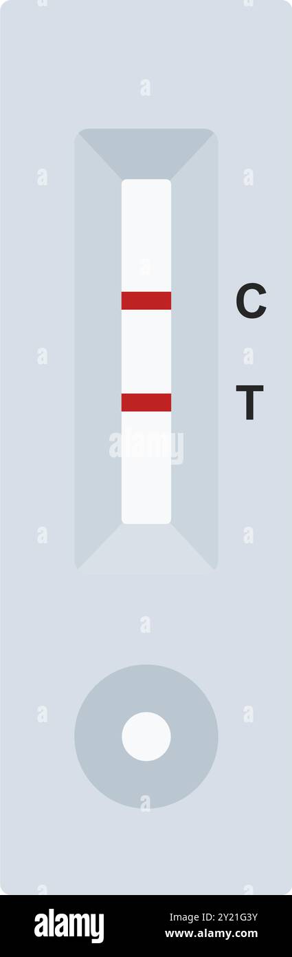 A rapid antigen test or RAT returns a positive result for COVID or ...