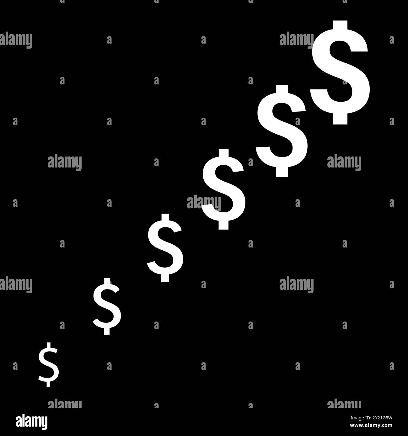 Dollar sign graphic. Money symbol pattern. Financial growth concept ...