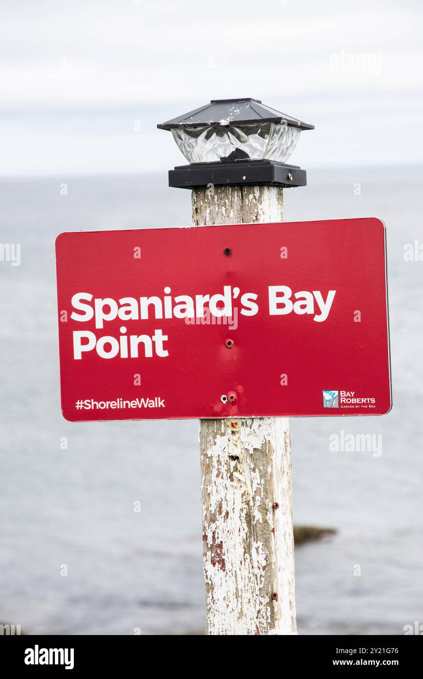 Spaniard's Bay Point sign in Bay Roberts, Newfoundland & Labrador ...