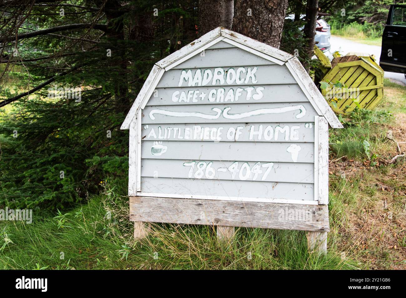 Mad Rock Cafe & Crafts sign in Bay Roberts, Newfoundland & Labrador ...