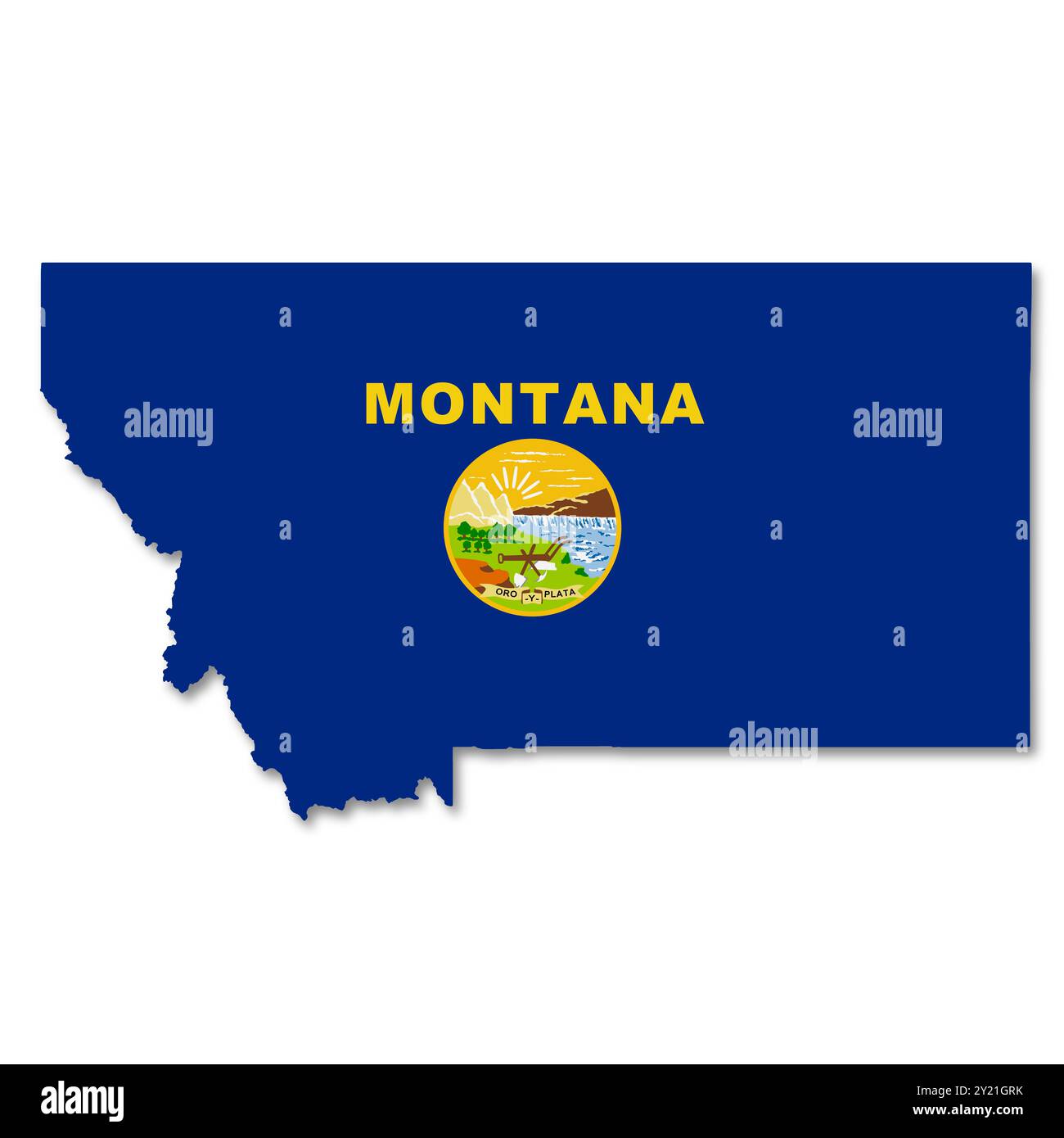Map of montana state hi-res stock photography and images - Alamy