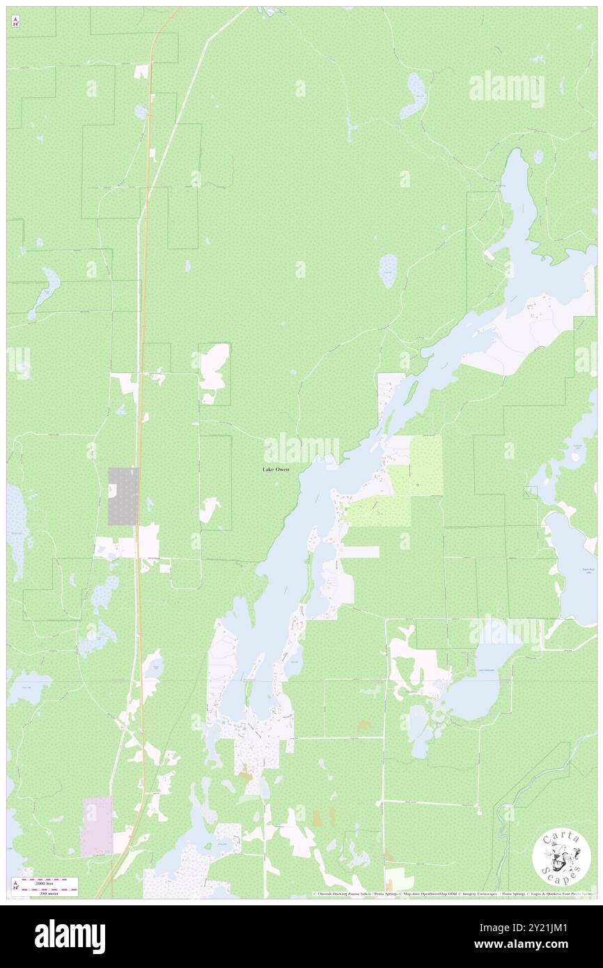 Lake Owen (historical), Bayfield County, US, United States, Wisconsin ...