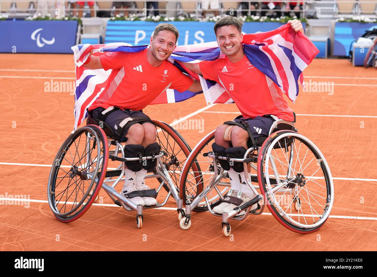 Paris, France. 6th Sep, 2024. HEWETT Alfie REID Gordon (GBR) Wheelchair ...