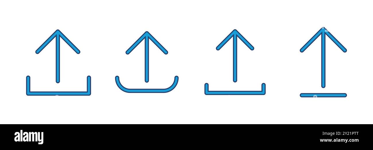 Upload icon vector. load data symbol Stock Vector Image & Art - Alamy