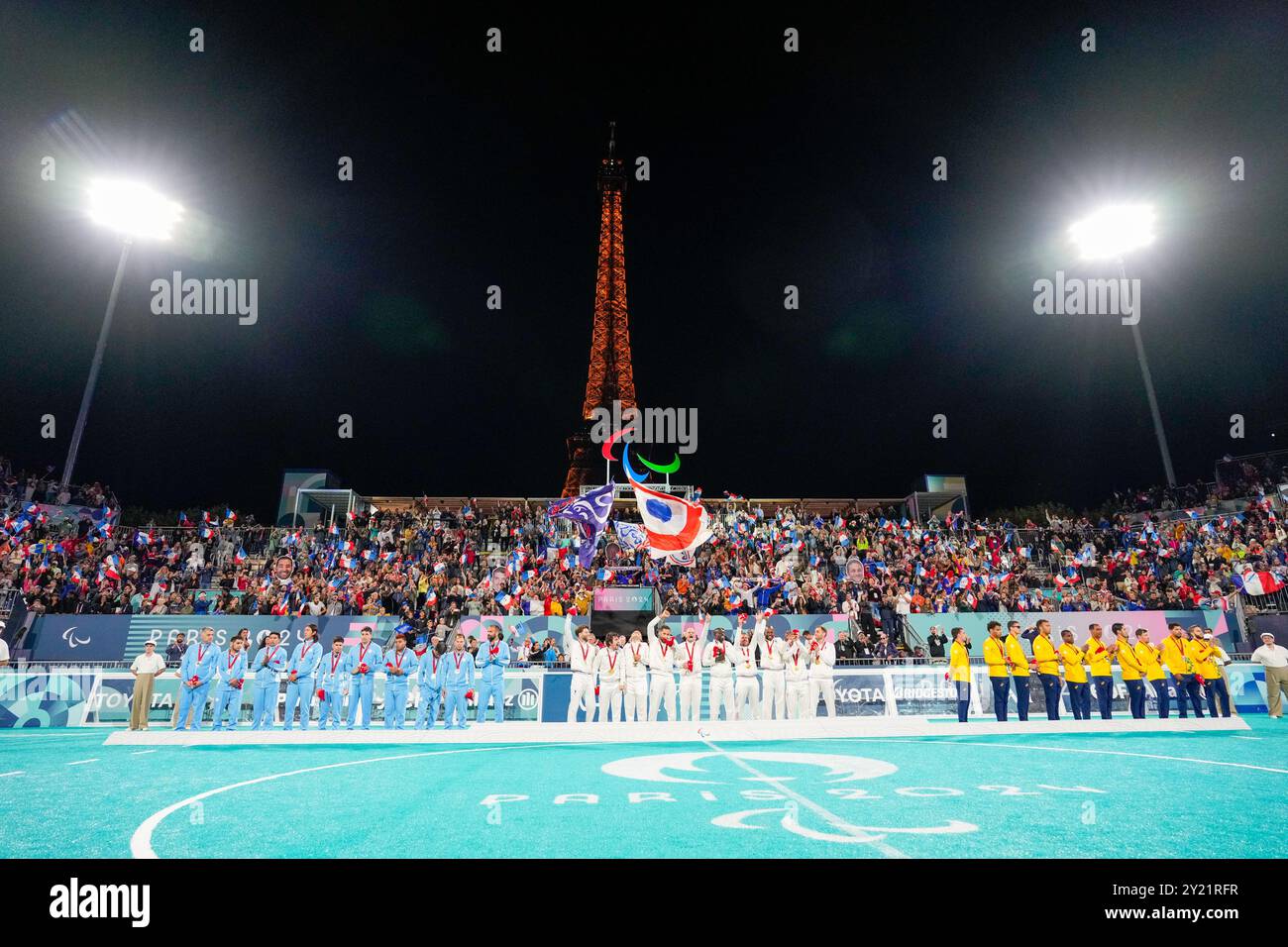 Paris, France. 7th Sep, 2024. General View Blind Football : Medal ...