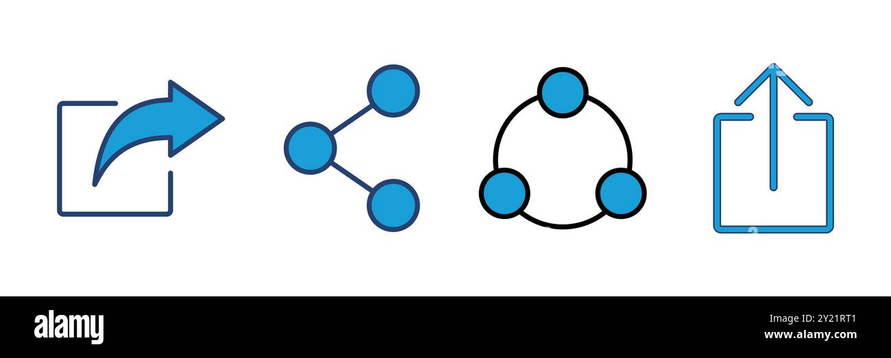 Share icon vector. Sharing vector icon Stock Vector Image & Art - Alamy