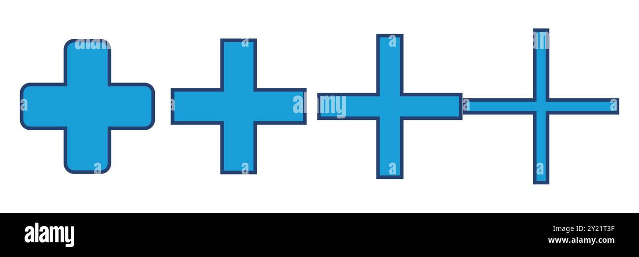 Plus Icon vector. Add plus icon Stock Vector Image & Art - Alamy