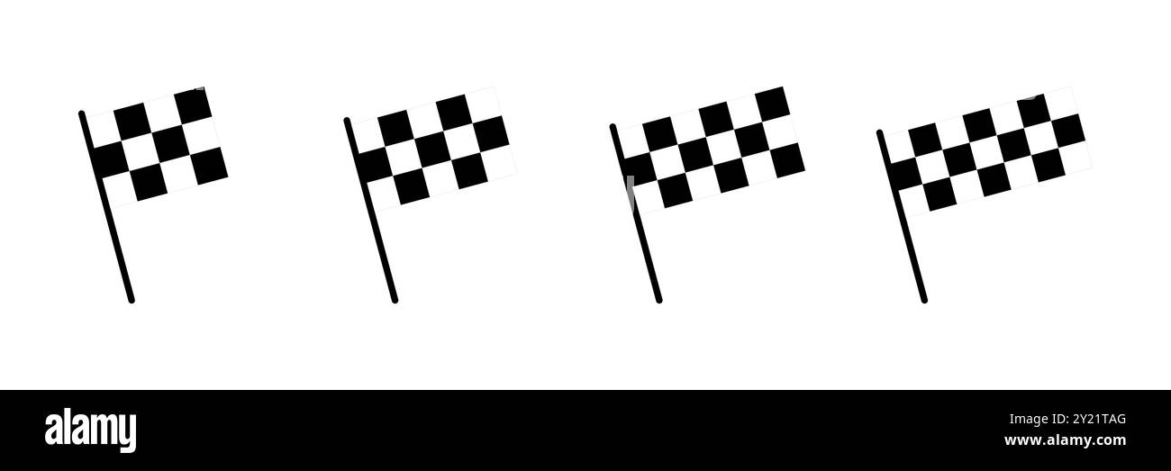 Racing flag icon vector. race flag icon.Checkered racing flag icon ...