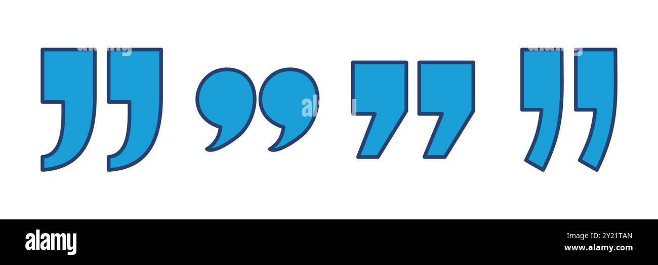 Quote icon vector. Quotation mark symbol Stock Vector Image & Art - Alamy