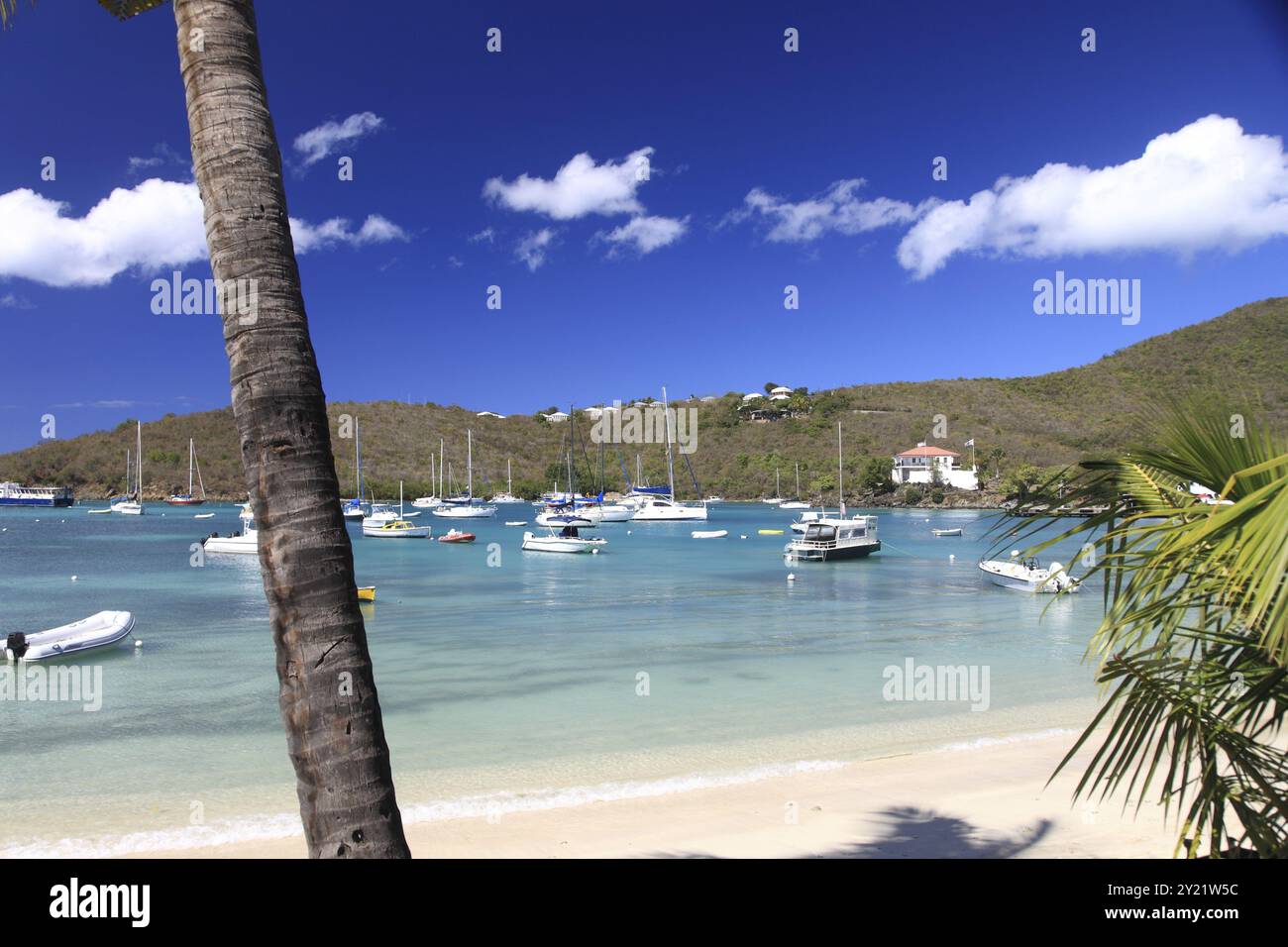 Tropical bay on Bequia Island, St. Vincent in the Caribbean Stock Photo ...
