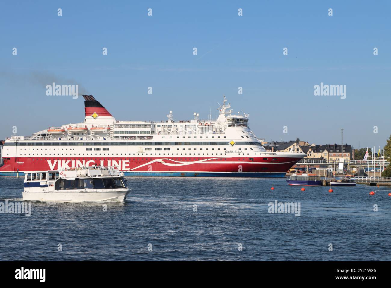 Viking Line Gabriella leaving Helsinki harbor, Finland, August 2024 ...